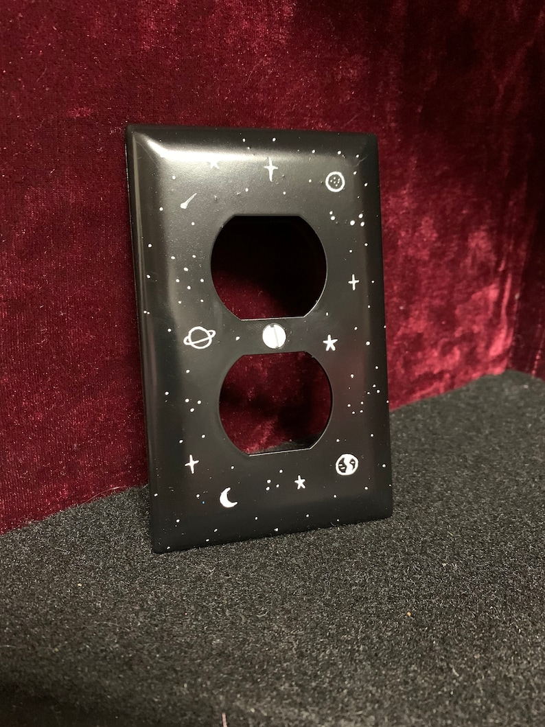 Space Doodle Light Switch/outlet Cover - Etsy