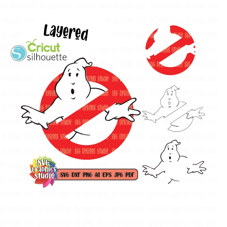 Ghostbusters Logo SVG Ghostbusters Layered SvG SVG for | Etsy