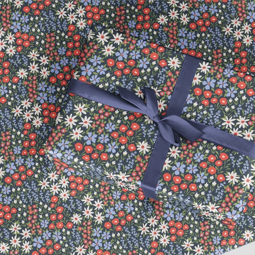 Wildflowers Wrapping Paper Floral Gift Wrap British | Etsy