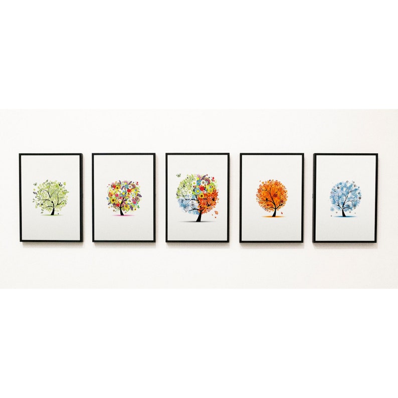 Four Seasons Wall Art, Four Seasons Art, Four Seasons Print, Four ...