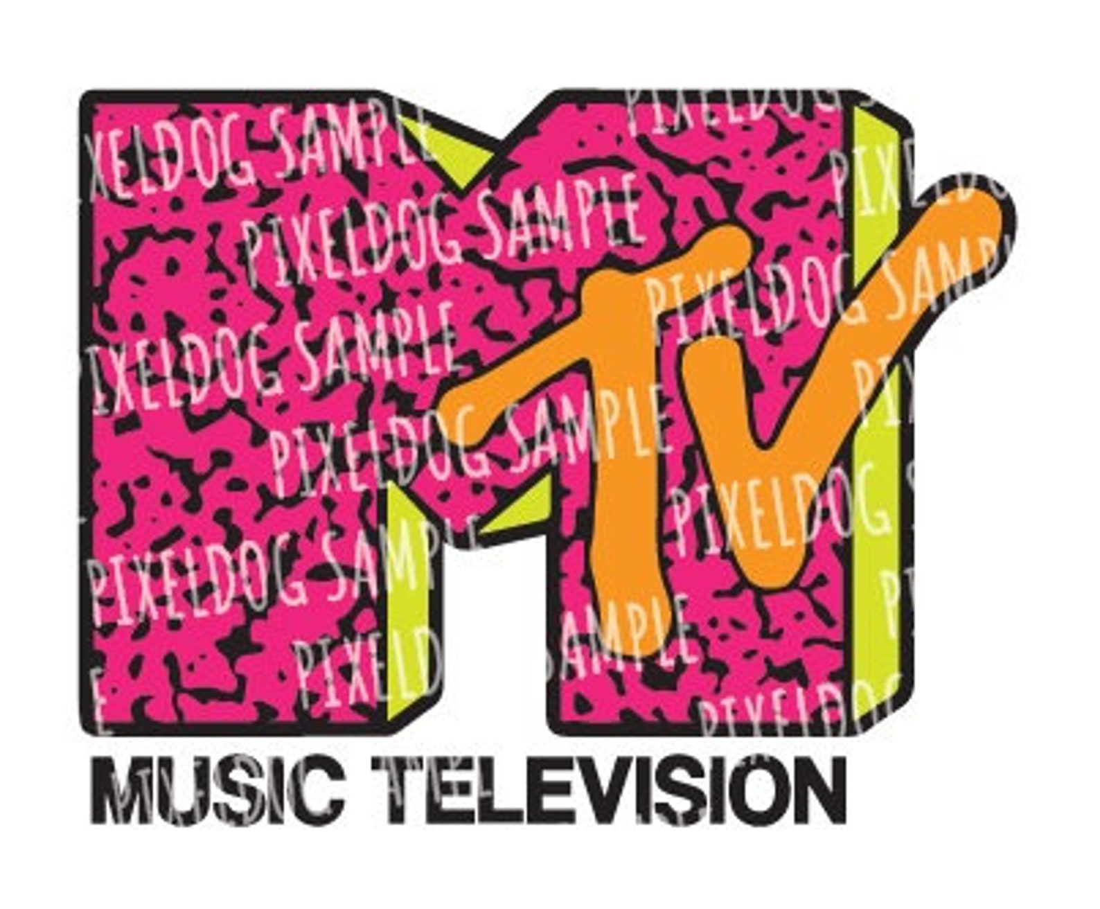 Colorful MTV Set EPS SVG Print & Cut File - Etsy