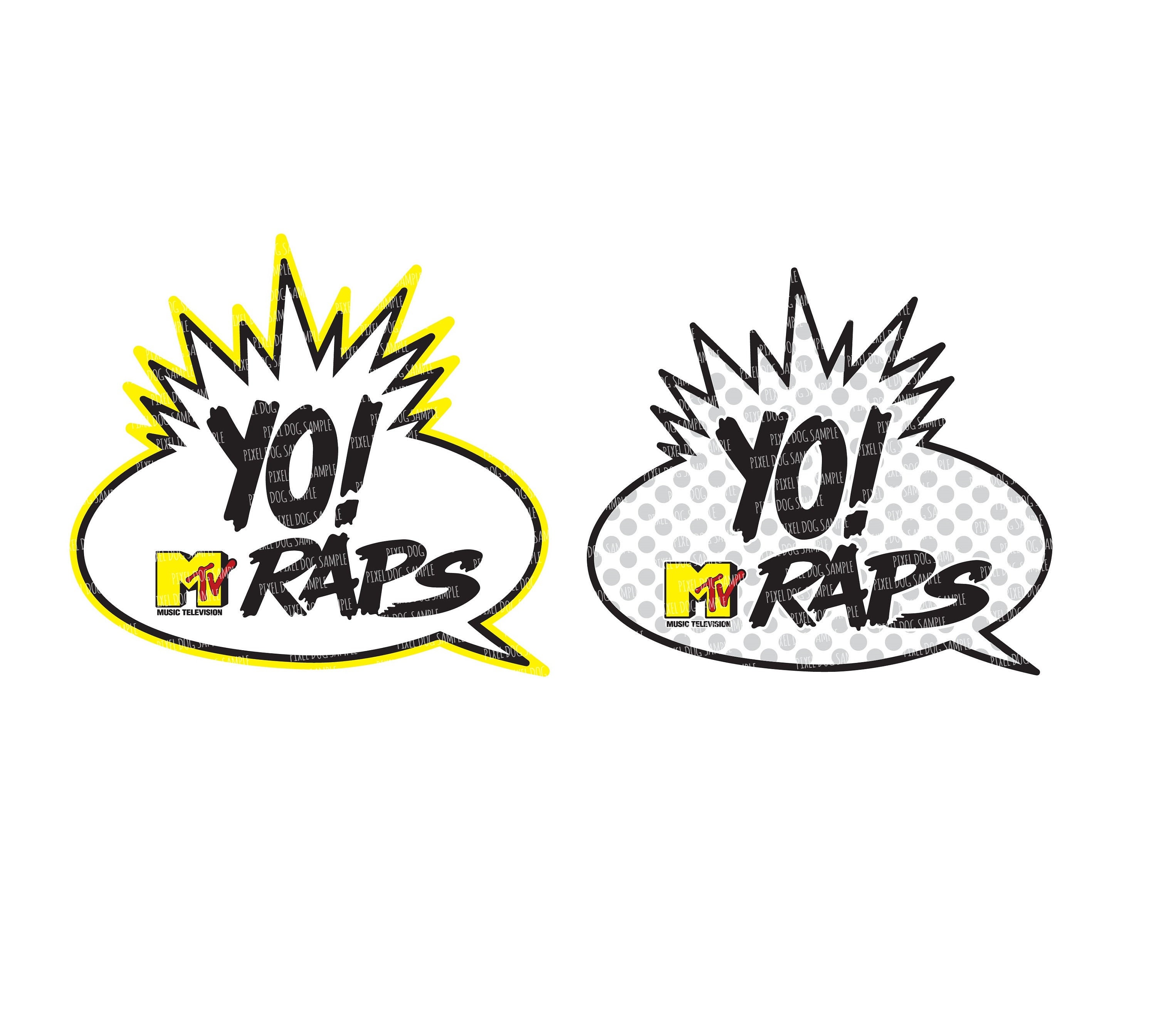 Yo MTV Raps EPS SVG Print & Cut File - Etsy