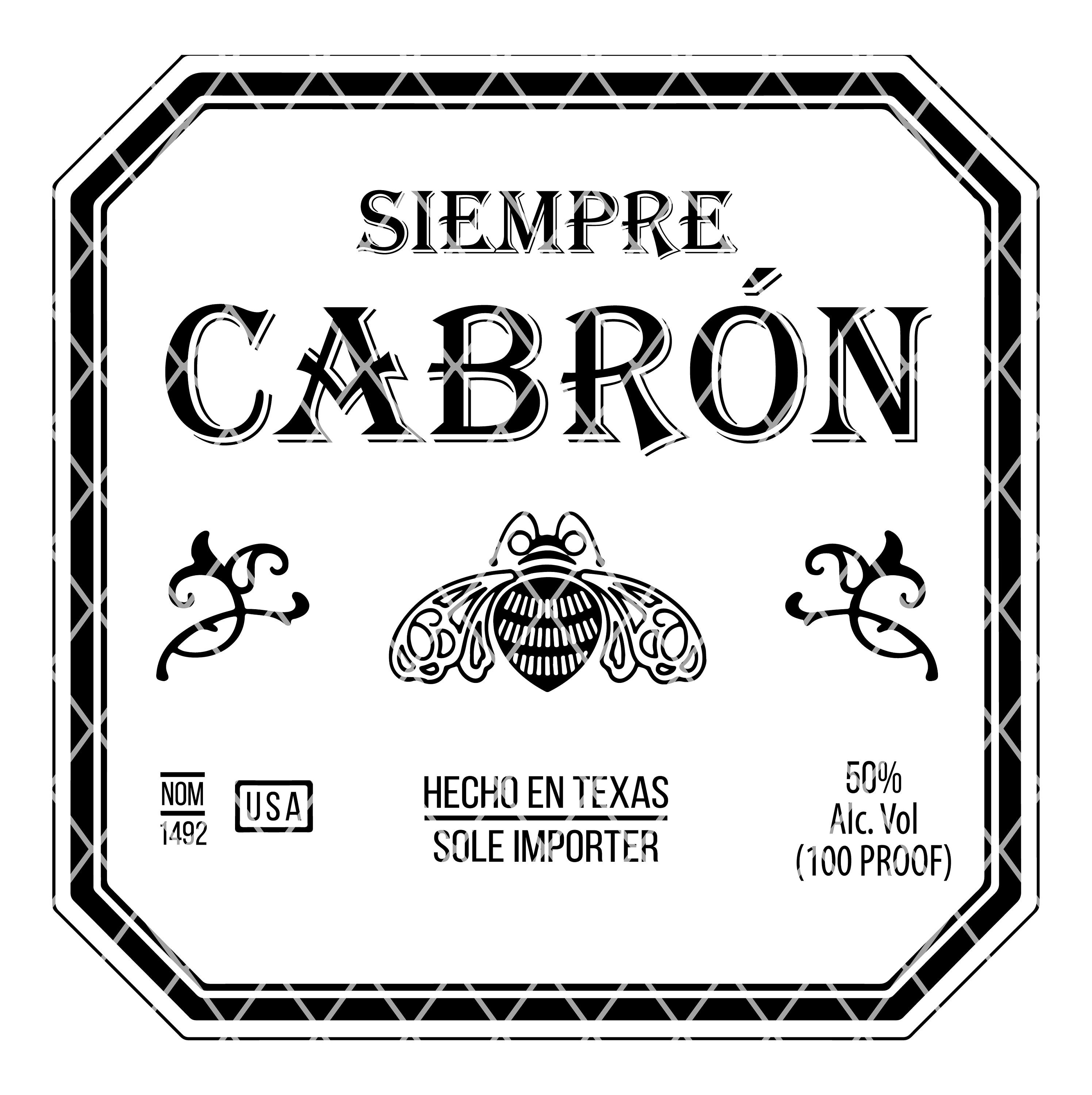 Cabron EPS SVG PDF Print & Cut File | Etsy