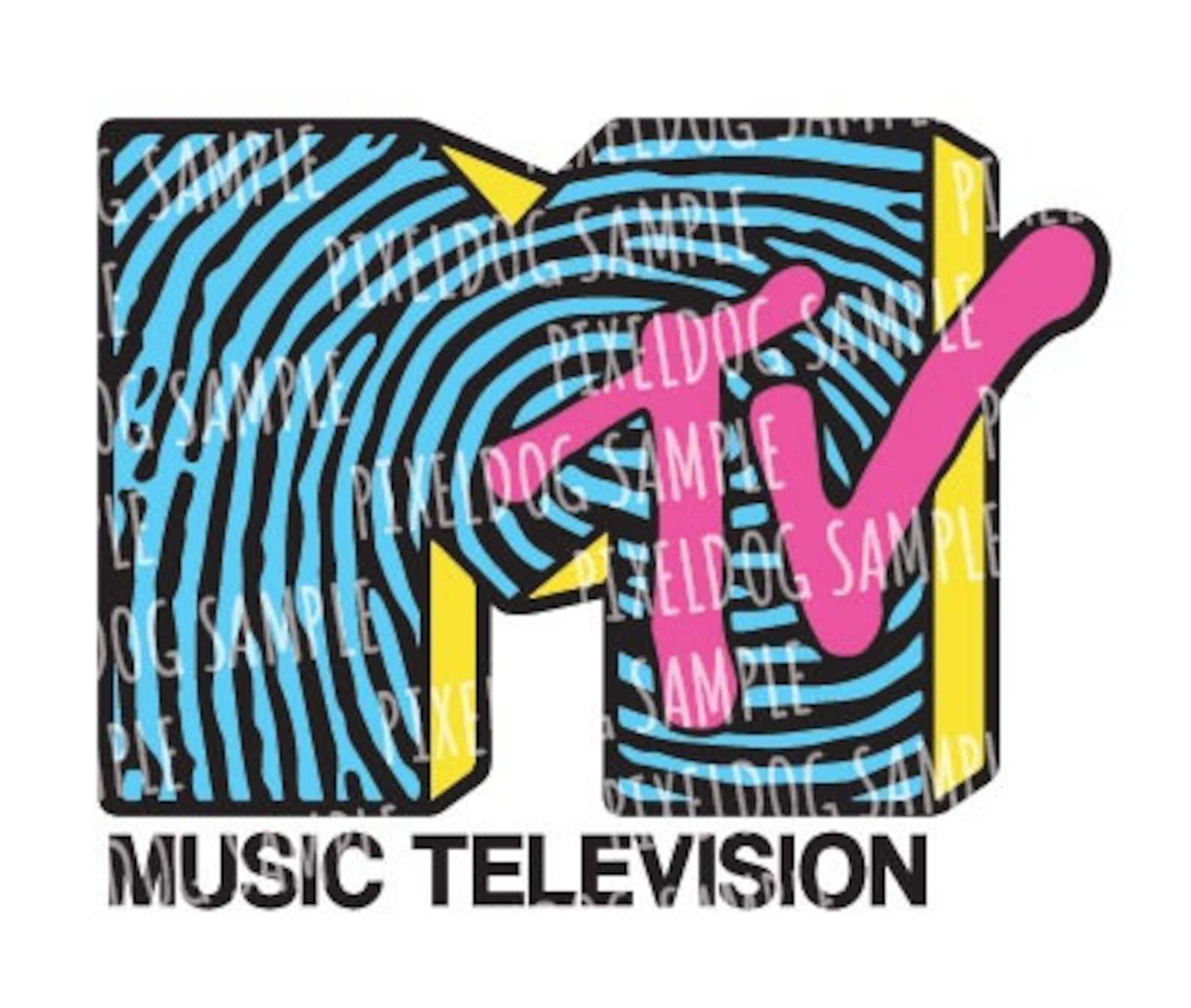 Colorful MTV Set EPS SVG Print & Cut File - Etsy