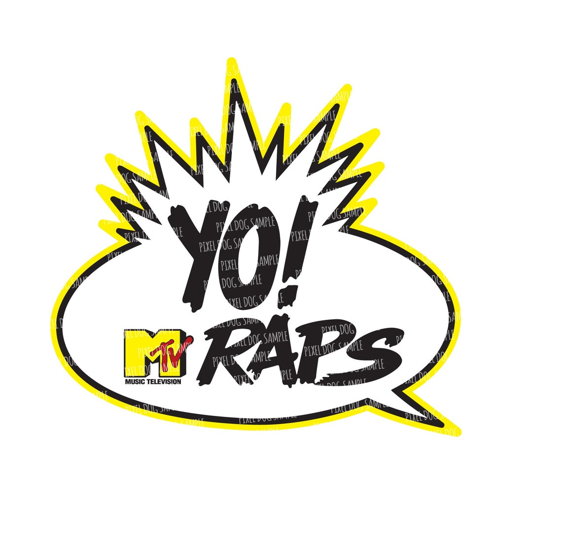 Yo MTV Raps EPS SVG Print & Cut File - Etsy