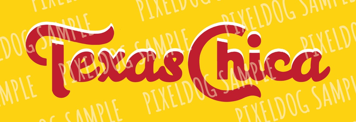 Texas Chica Set EPS SVG PDF Print & Cut File | Etsy