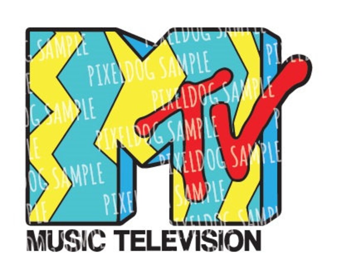 Colorful MTV Set | EPS SVG | Print & Cut File - Etsy