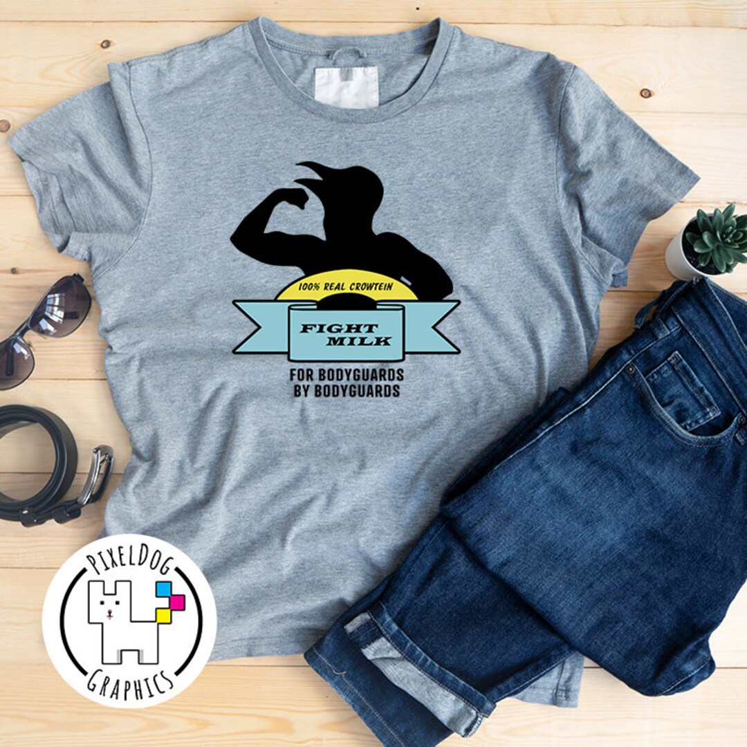 Fight Milk SVG: Crow Bodyguard Design (print & Cut File) - Etsy