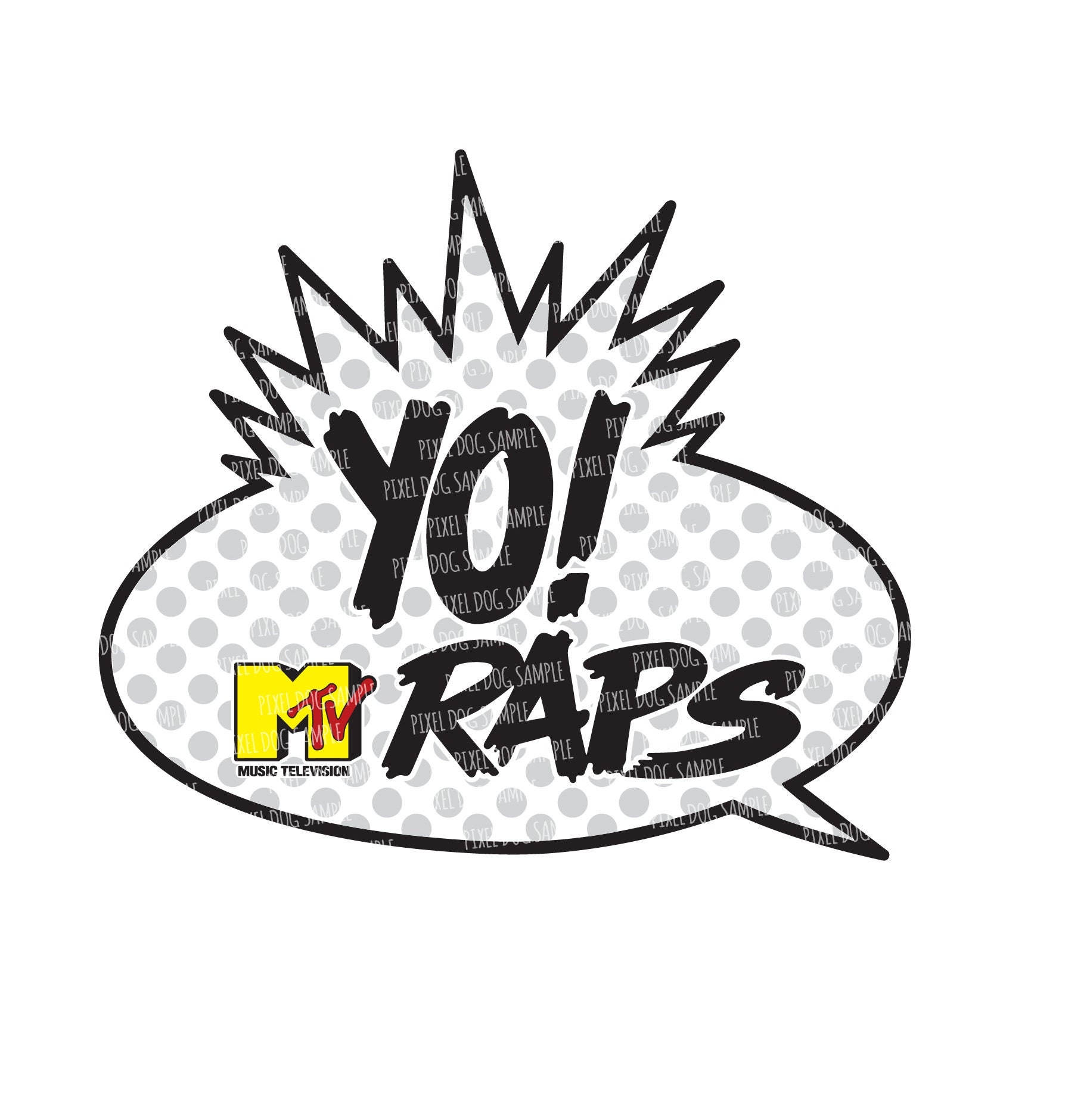 Yo MTV Raps EPS SVG Print & Cut File - Etsy