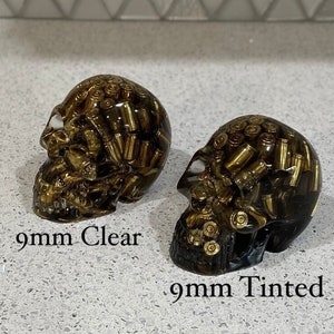 Epoxy Resin Bullet Skull | Gift for Him | Skull Decoration | Desk Decor ...