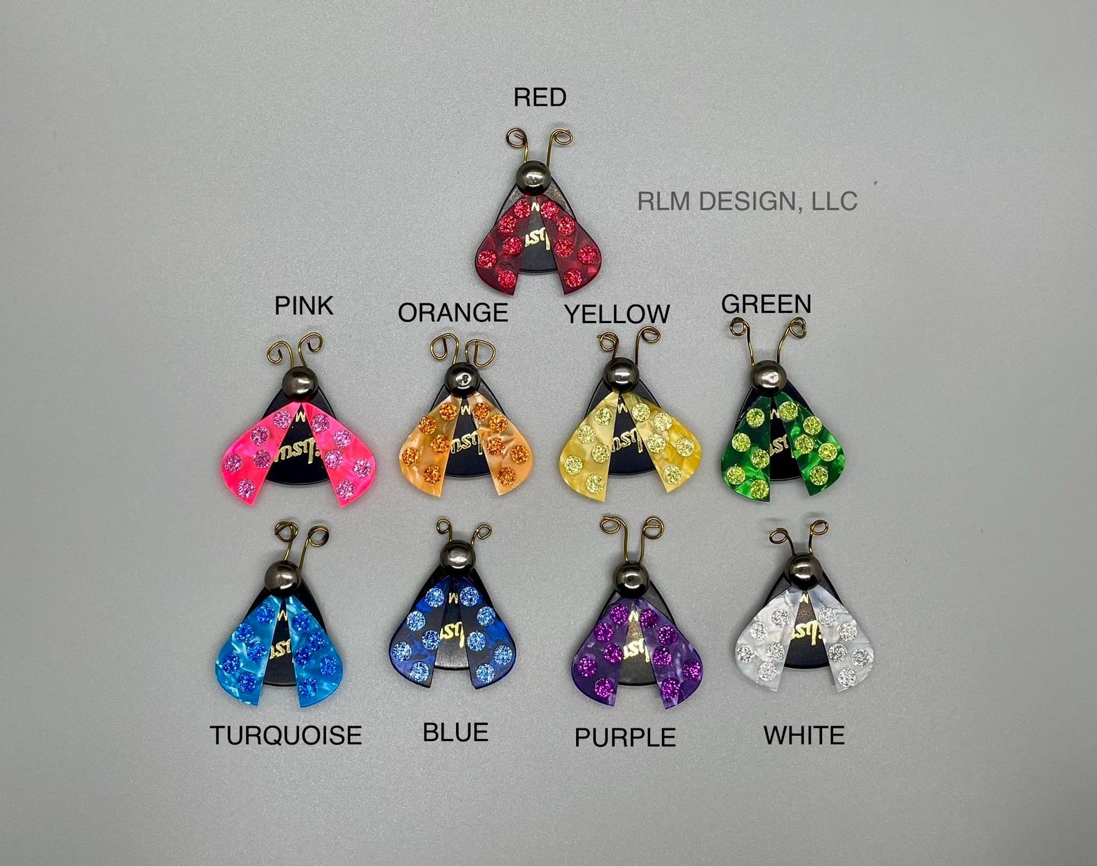 Guitar Pick Bug Magnets – Handmade Ladybug Fridge Magnets - Picksyart ...