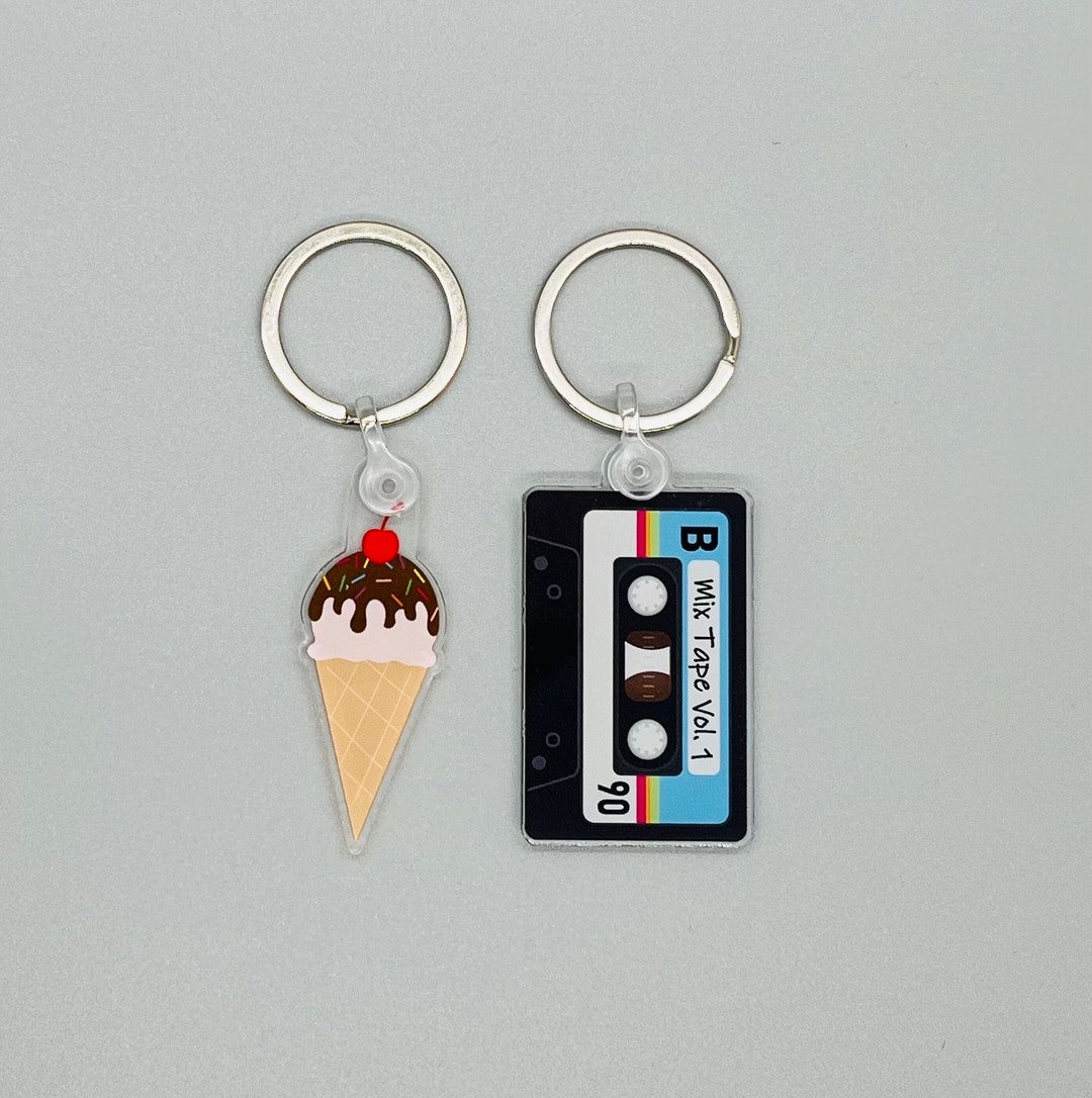Acrylic Keychains - Ice Cream, Cassette Tape - Original Artwork by RLM ...
