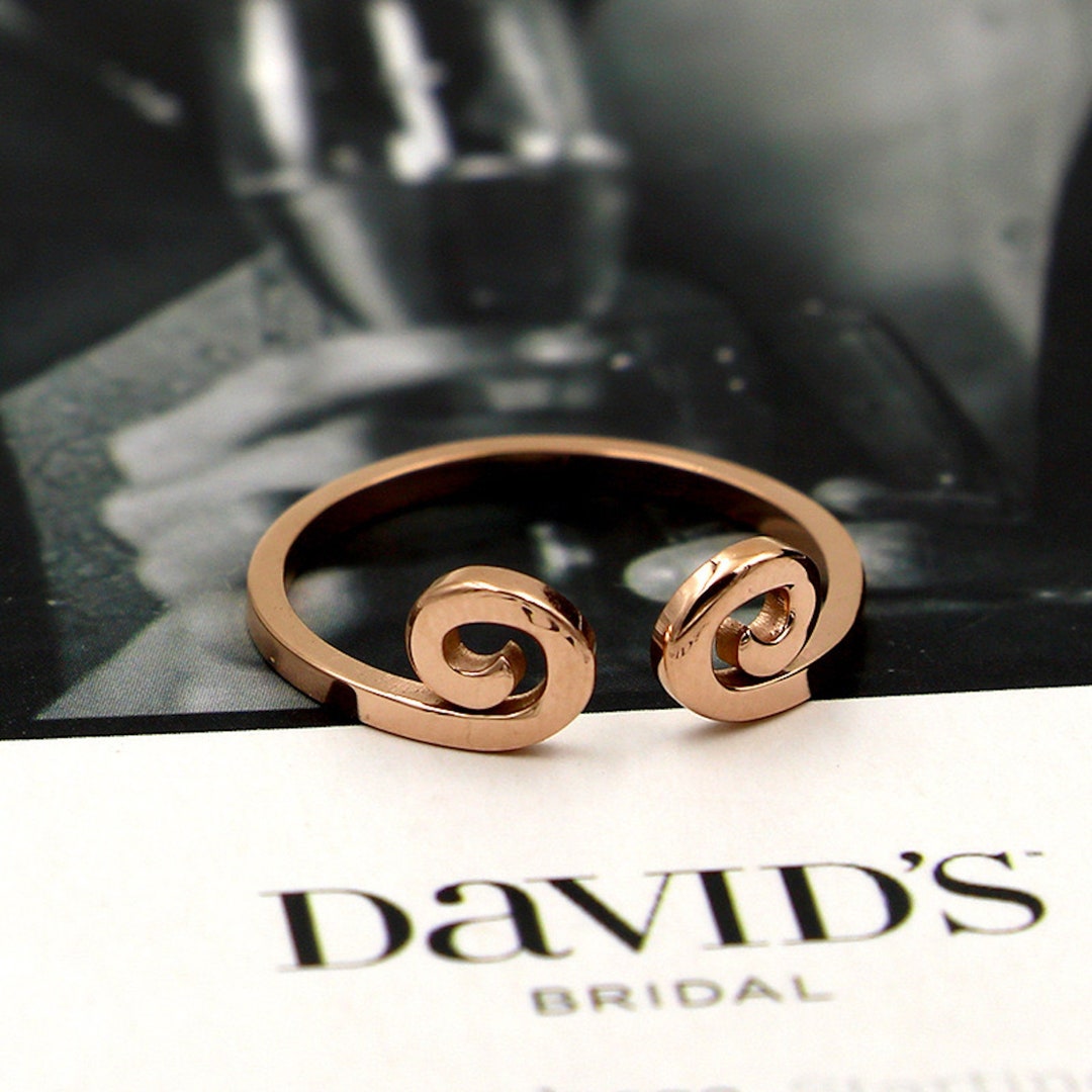 Sun Wukong's Rose Gold Plated Stainless Steel Stacking Ring - Etsy