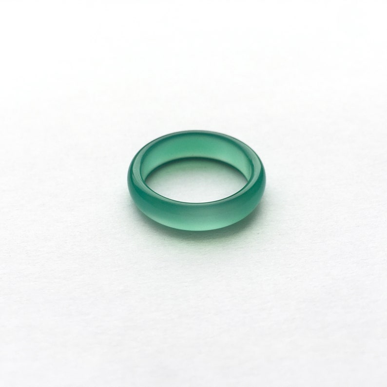 Special Sale Genuine Ice Jade Band Ring | Etsy