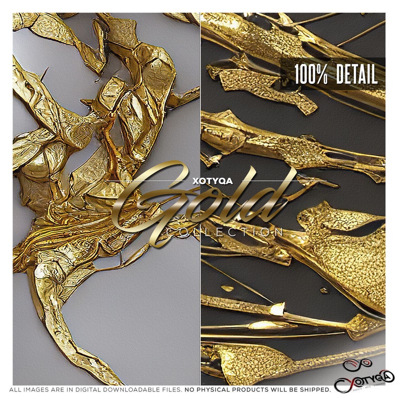 25 Seamless Damaged Gold Patterns, ULTRA Hi-res Digital Papers 5400px ...