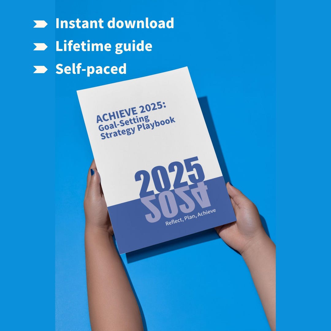 Goal-setting Playbook, A New Year's Resolution Guide - Printable PDF ...