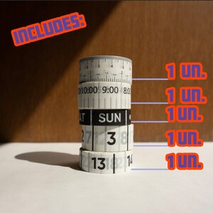 5 Rolls Calendar and Measuring Washi Tape Set, the Ultimate Planner ...