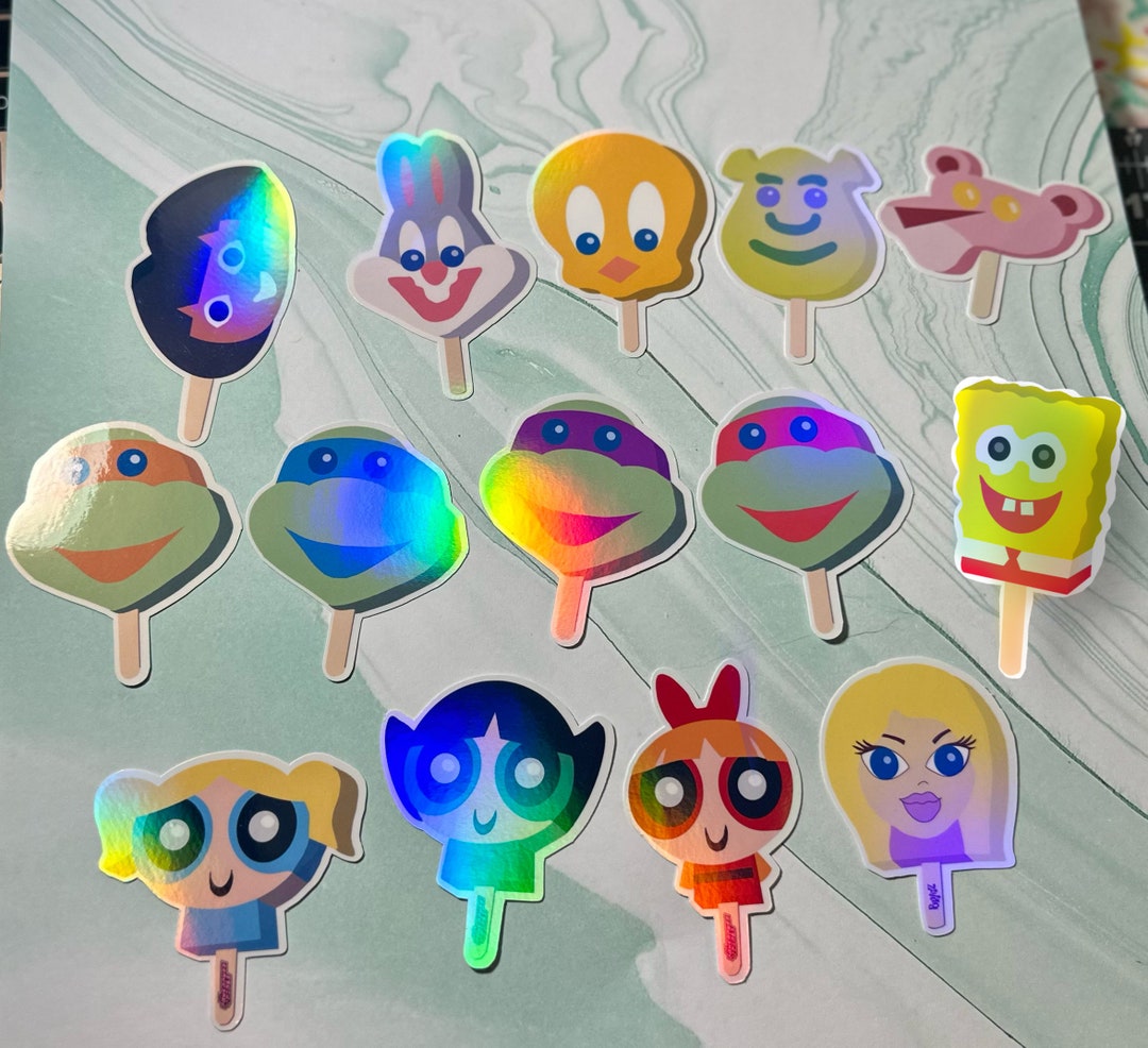Nostalgic 2000s Character Ice Creams Stickers Nostalgia Nostalgic ...