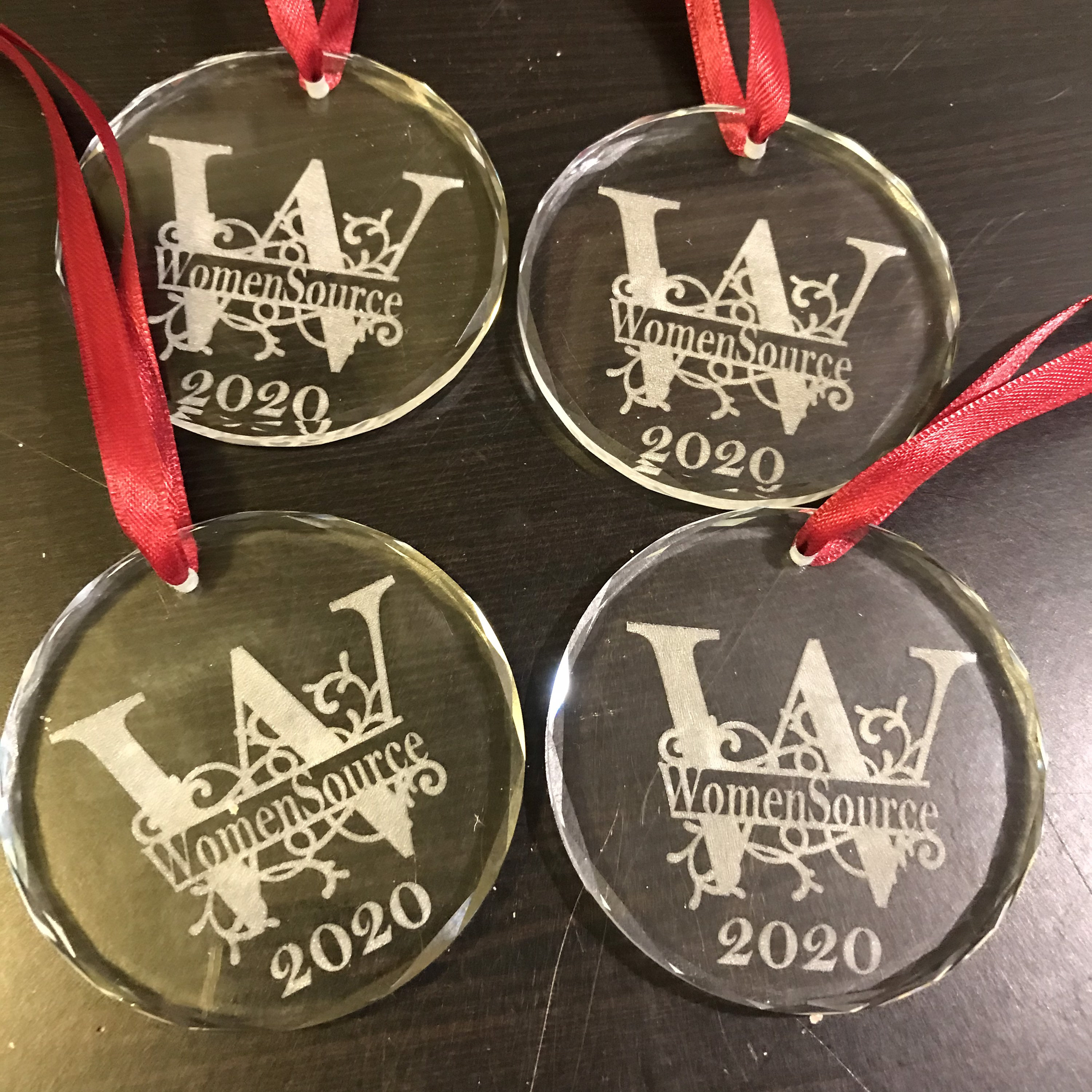 Custom Laser Engraved K9 Crystal Christmas Ornaments - Etsy