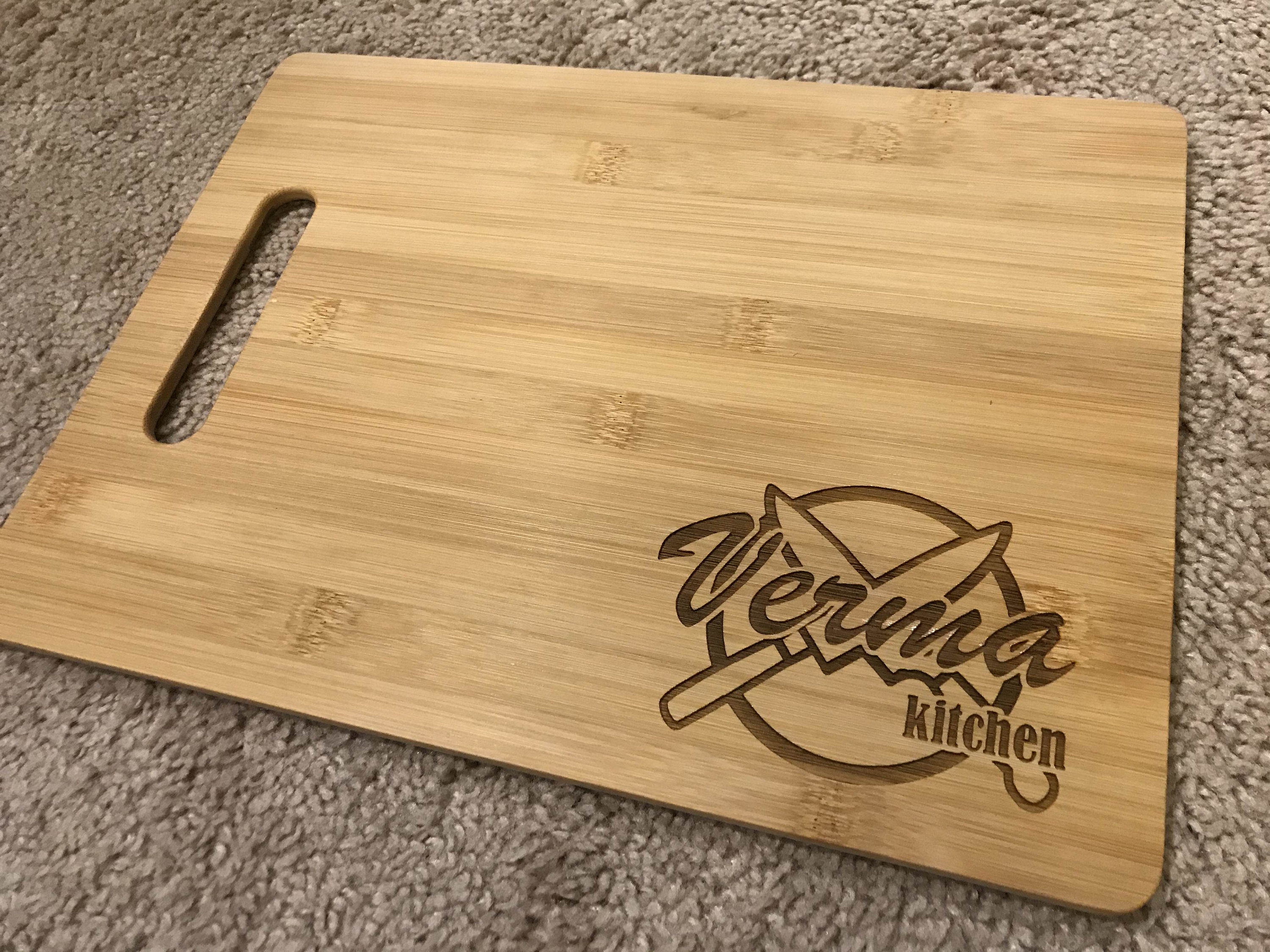 Custom Laser Cut Personalized Family Name Bamboo Cutting Board | Etsy