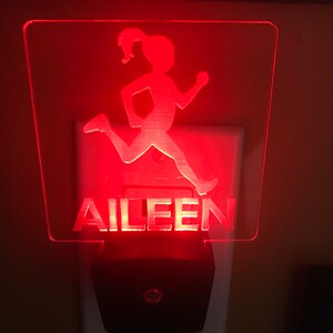 Custom Laser Engraved LED 7 Color Automatic Night Light/lite ...