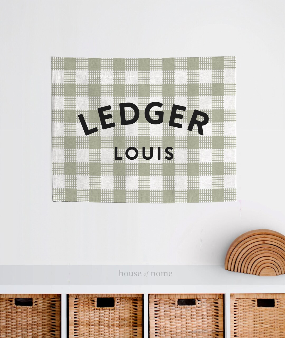 Custom Name Woven Tapestry, Wall Hanging for Nursery, Kids Playroom or ...