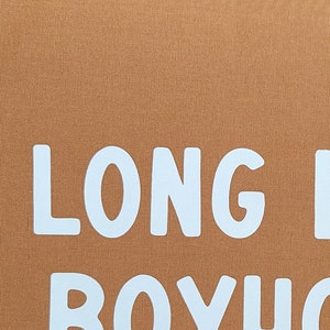 Long Live Boyhood Banner Boys' Nursery Wall Hanging Large Pennant Sign ...