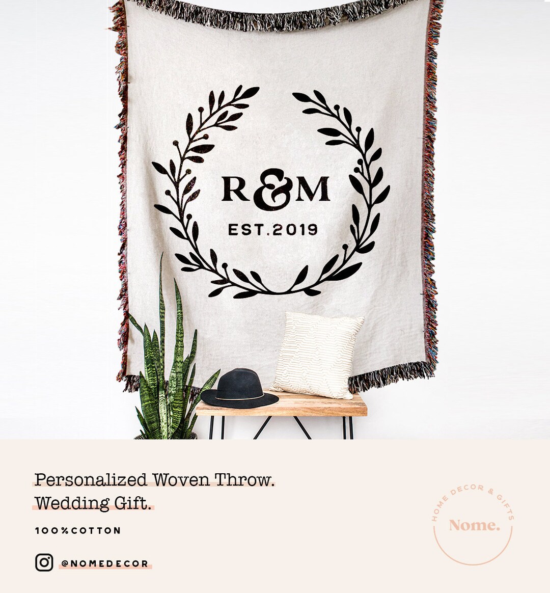 BESTSELLER Personalized Throw Blanket for Couples Wedding - Etsy