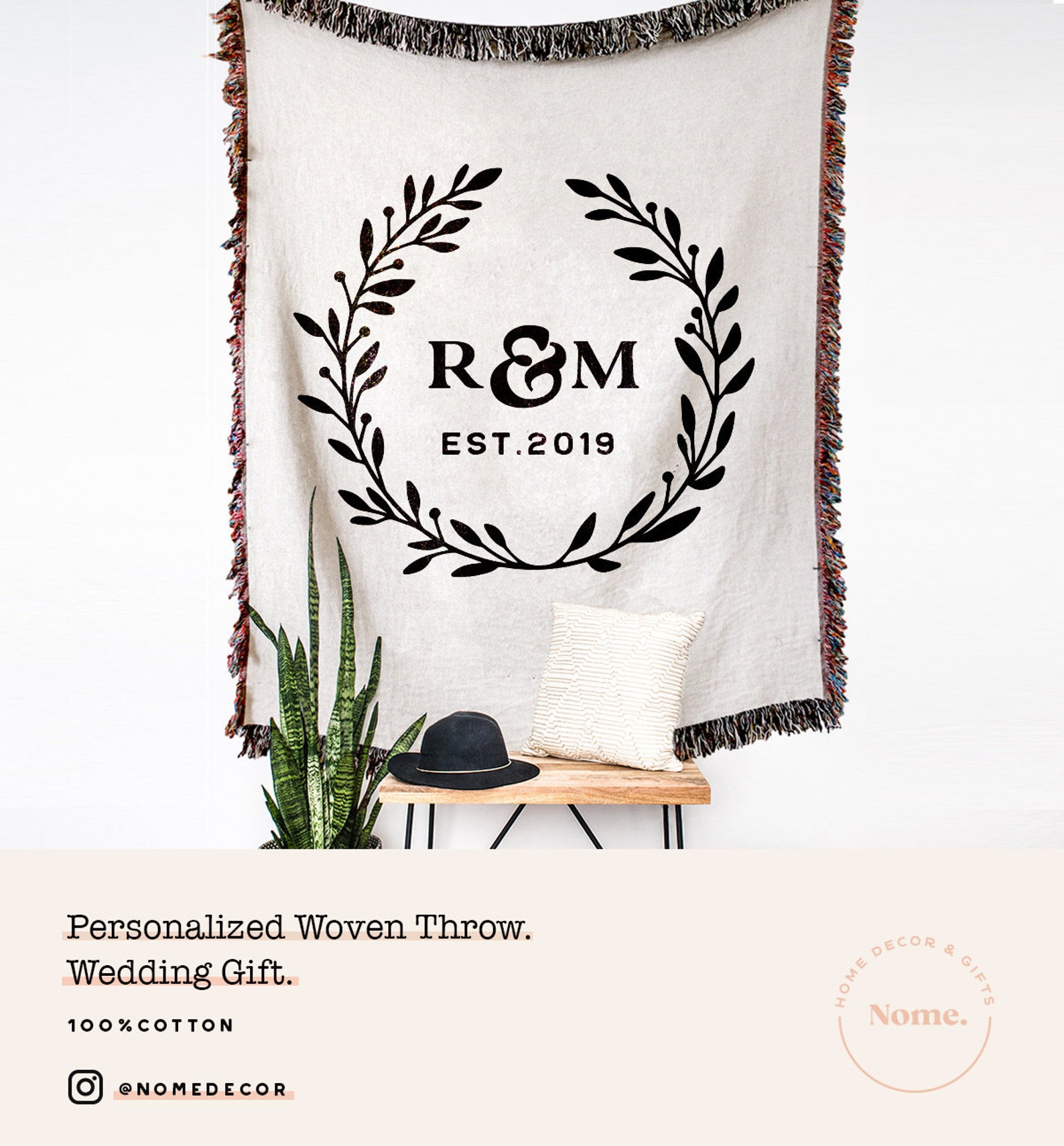 BESTSELLER Personalized Throw Blanket for Couples Wedding - Etsy