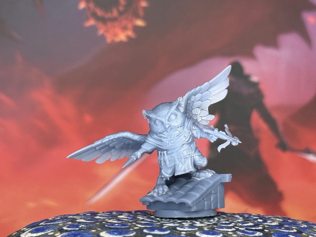 Owlin Rogue, TTRPG Miniature - Etsy