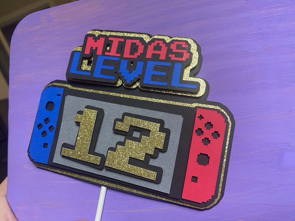Custom Switch Cake Topper // Video Game Cake Topper // Gamer - Etsy