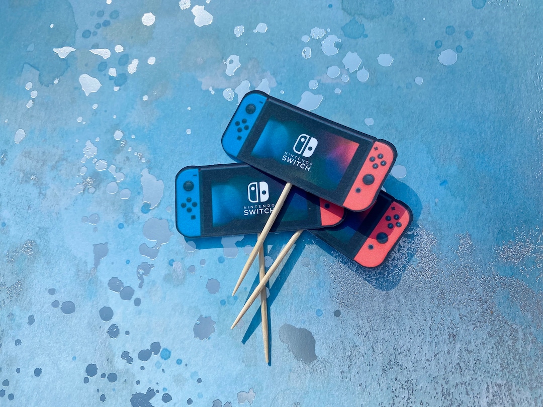 Switch Inspired Cupcake Toppers // Video Game Toppers // Party Decor ...