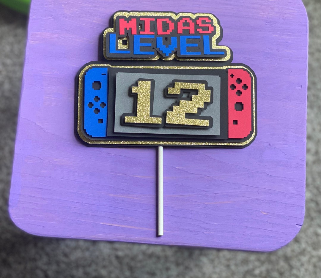 Custom Switch Cake Topper // Video Game Cake Topper // Gamer - Etsy
