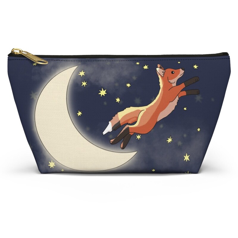 Fox Zipper Pouch - Etsy