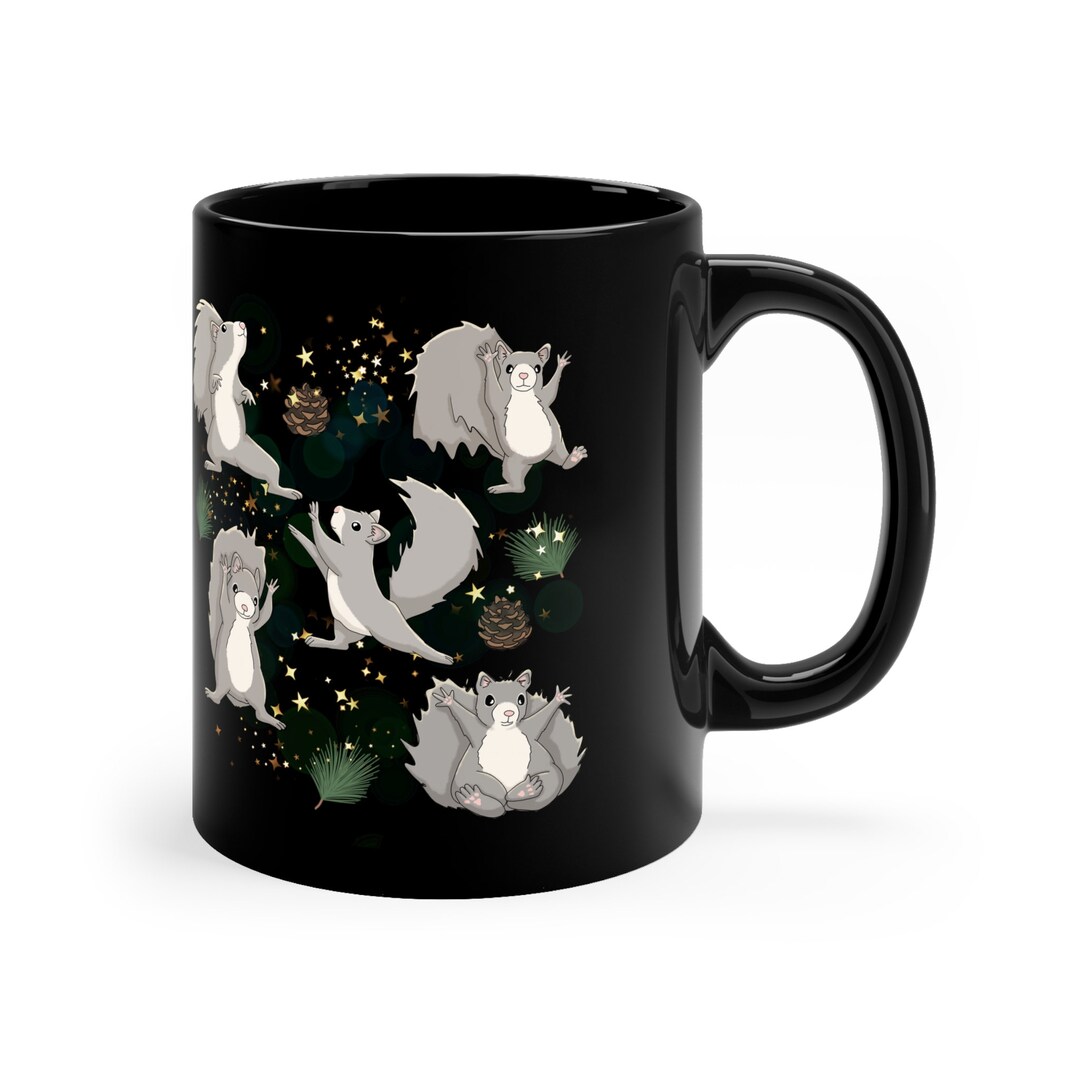 Squirrel Mug, Dancing Squirrel Coffee Mug, Cute Squirrel Cup, Woodland ...