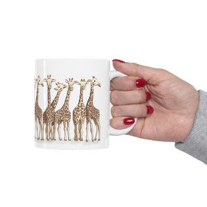 Giraffe Mug, Cute Giraffe Coffee Mug, Zoo Mug, Animal Lover Mug, Safari ...