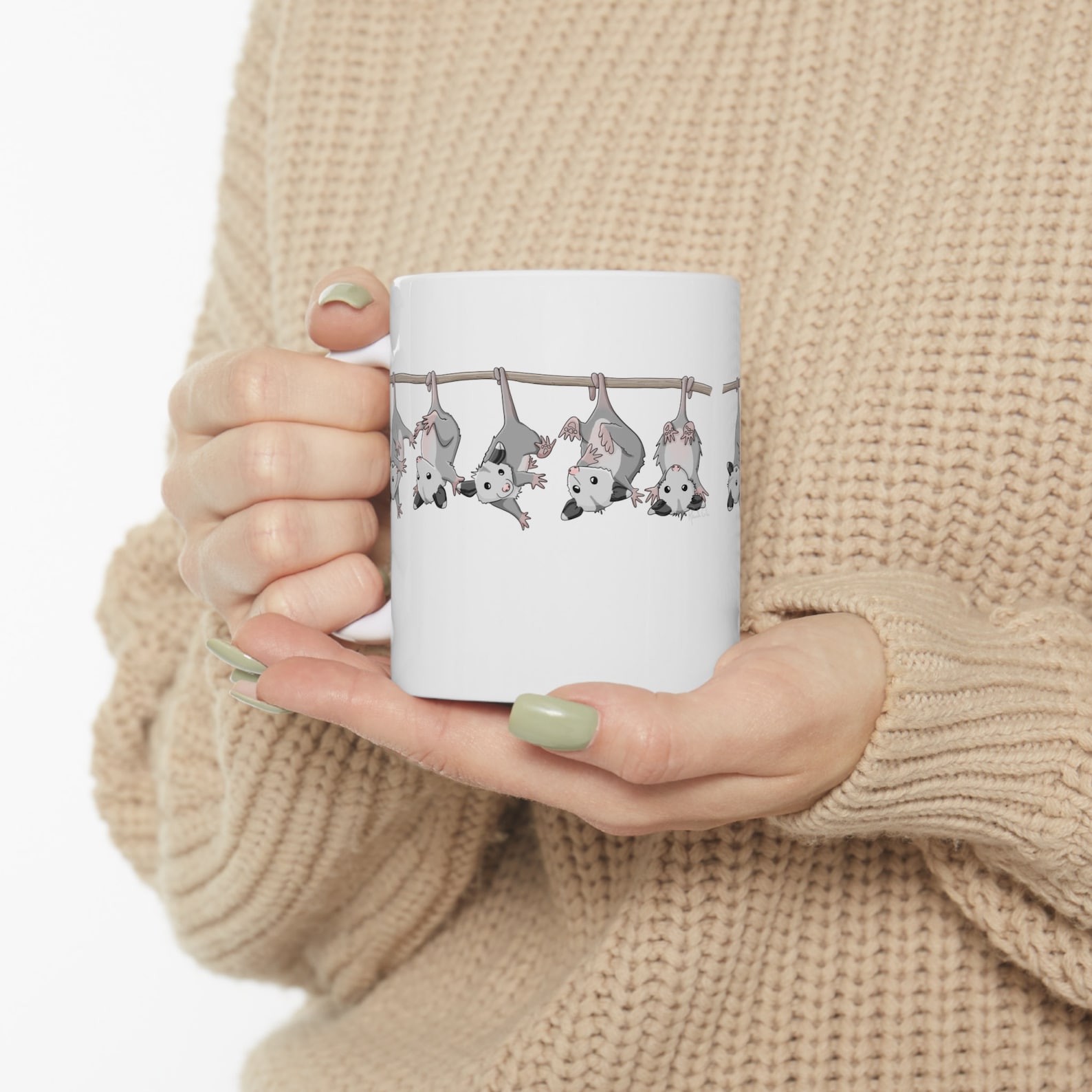 Opossum Mug, Cute Coffee Mug, Opossum Coffee Cup, Cute Opossum Lover ...