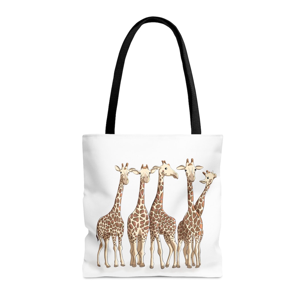 Giraffe Tote Bag, Giraffe Bag, Beach Bag, Reusable Shopping Bag, Canvas ...
