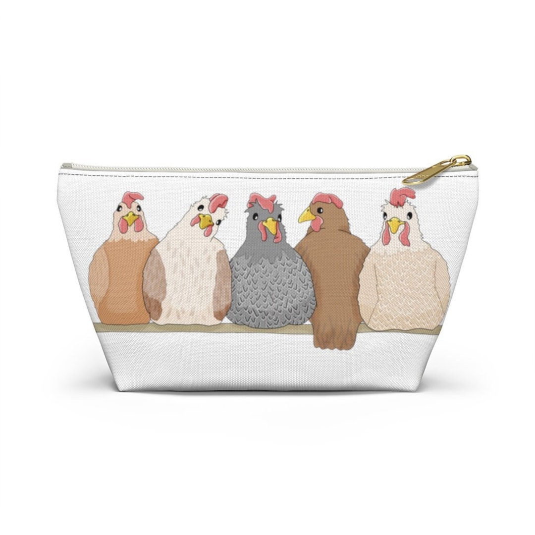 Chicken Zipper Pouch Chicken Zipper Bag Makeup Bag Pencil - Etsy