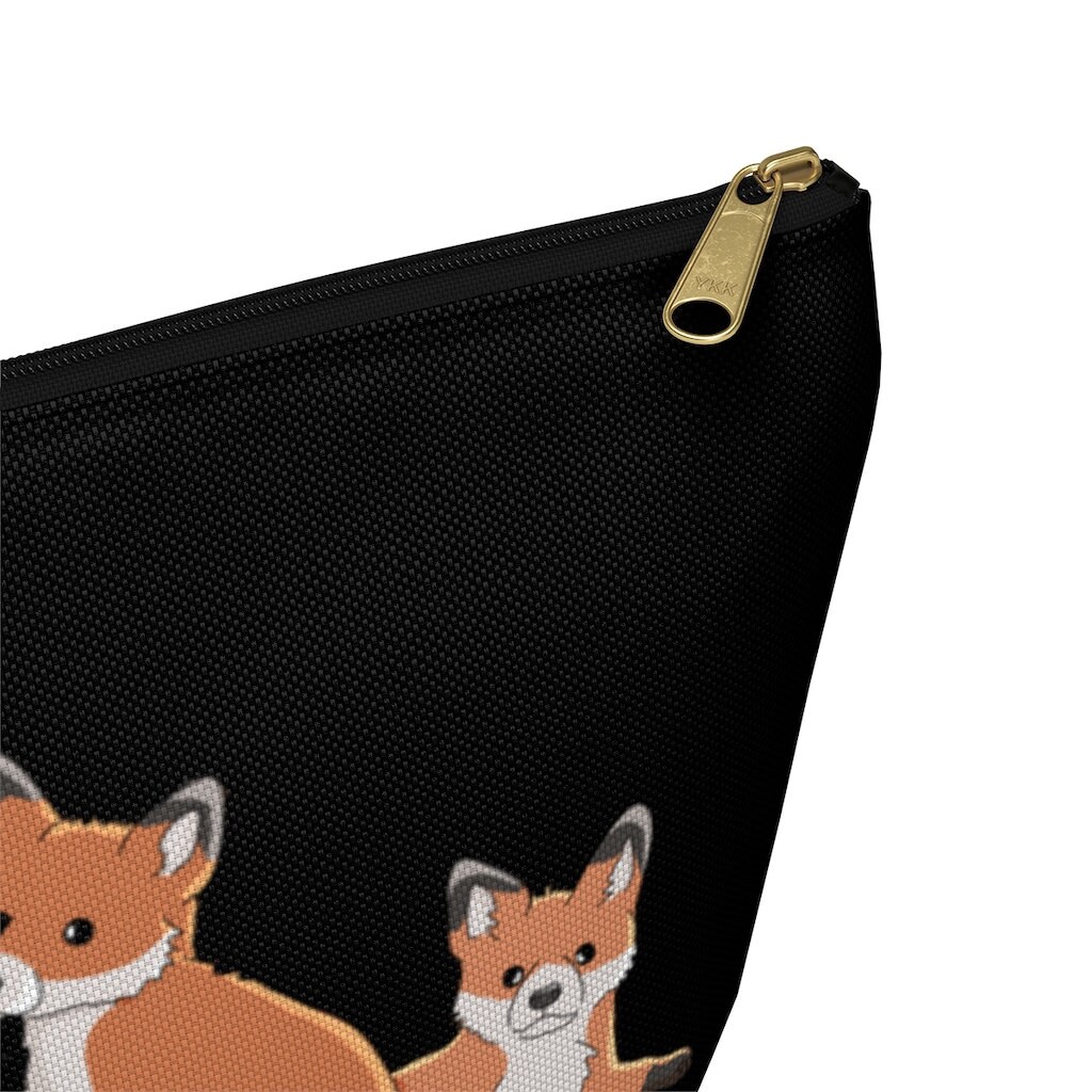 Fox Zipper Pouch, Fox Zipper Bag, Makeup Bag, Pencil Bag, Travel ...