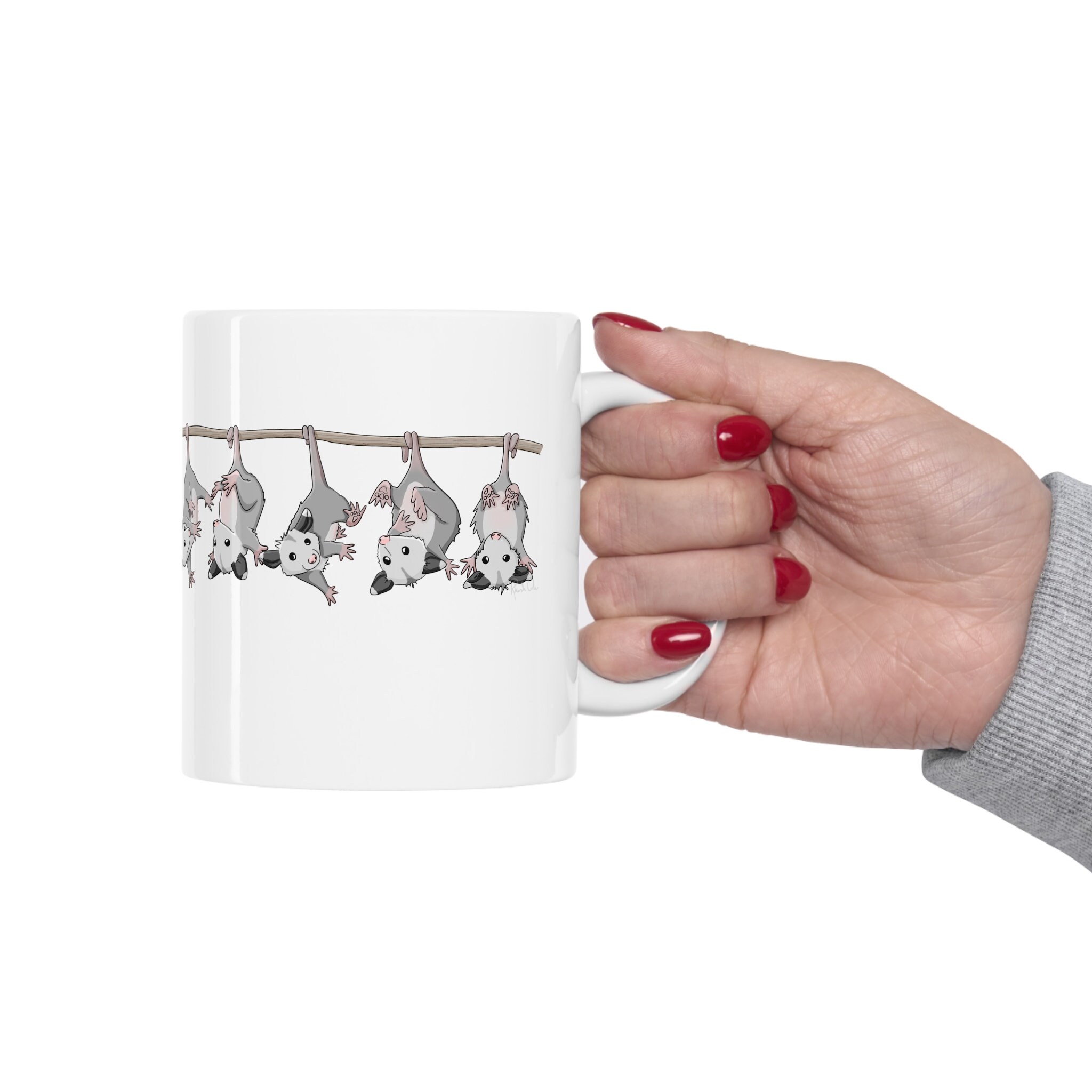 Opossum Mug, Cute Coffee Mug, Opossum Coffee Cup, Cute Opossum Lover ...