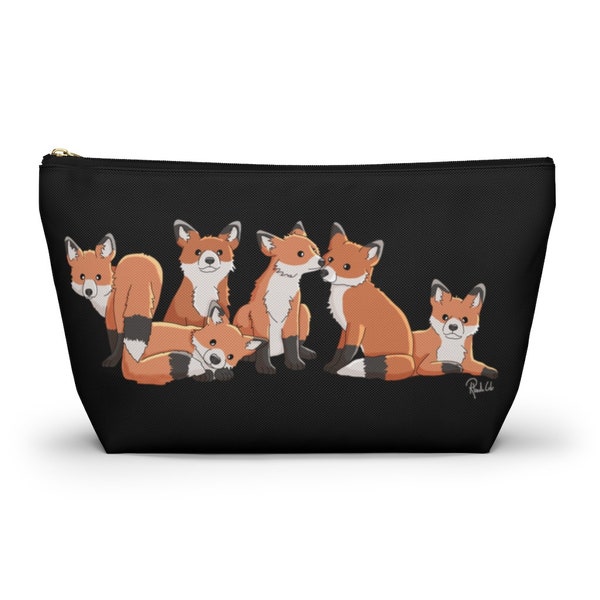 Fox Zipper Pouch - Etsy
