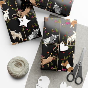 Goat Wrapping Paper, Cute Goat Gift Wrap, 2 Sizes - Etsy