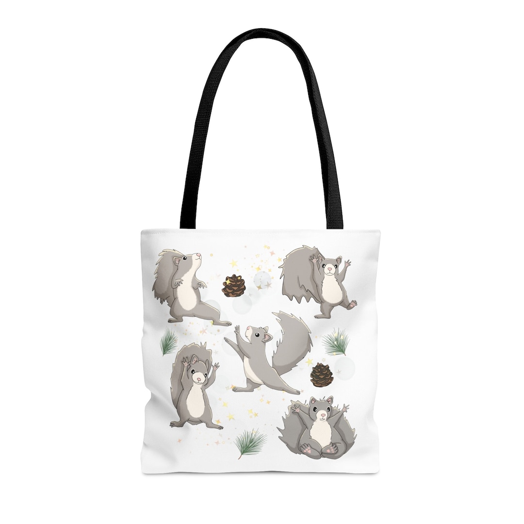 Squirrel Tote Bag, Dancing Squirrel Bag, Squirrel Lover Gift, Beach Bag ...