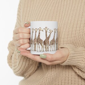 Giraffe Mug, Cute Giraffe Coffee Mug, Zoo Mug, Animal Lover Mug, Safari ...