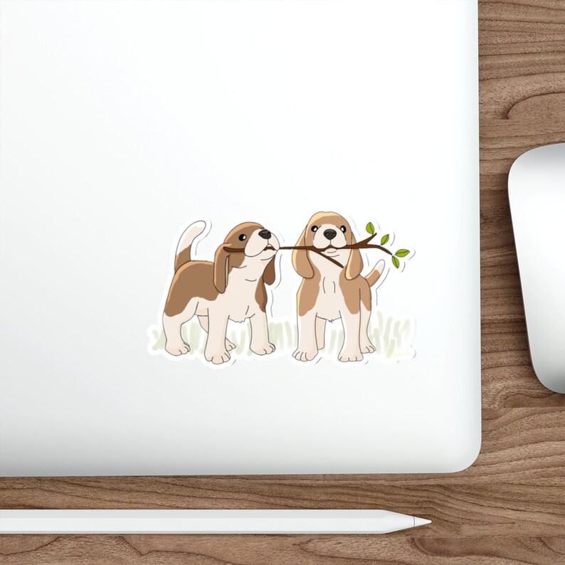 Beagle Decal, Vinyl Beagle Sticker, Puppy Sticker, Dog Laptop Sticker ...