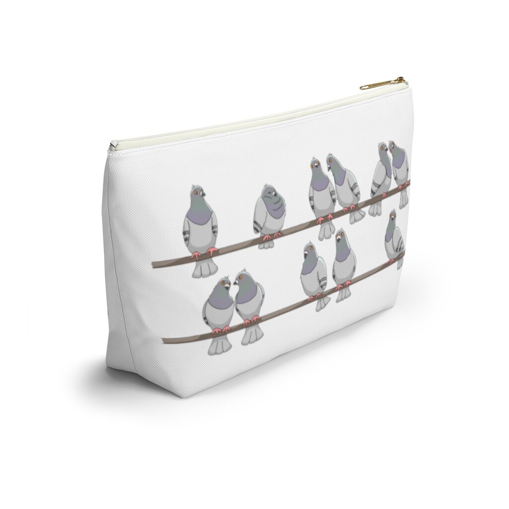 Pigeon Zipper Pouch Pigeon Zipper Bag Pigeon Gift Canvas - Etsy