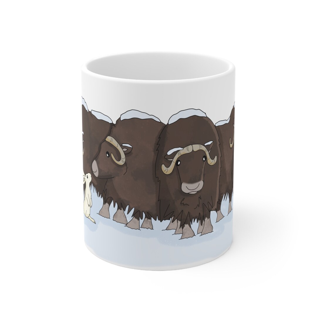 Musk Ox Mug, Cute Ceramic Mug, Musk Ox Coffee Mug, Musk Ox Lover Gift ...