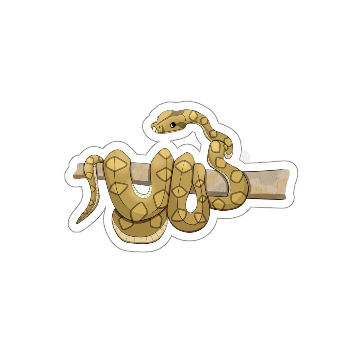 Snake Sticker, Cute Snake Decal, Laptop Sticker, Water Bottle Decal ...
