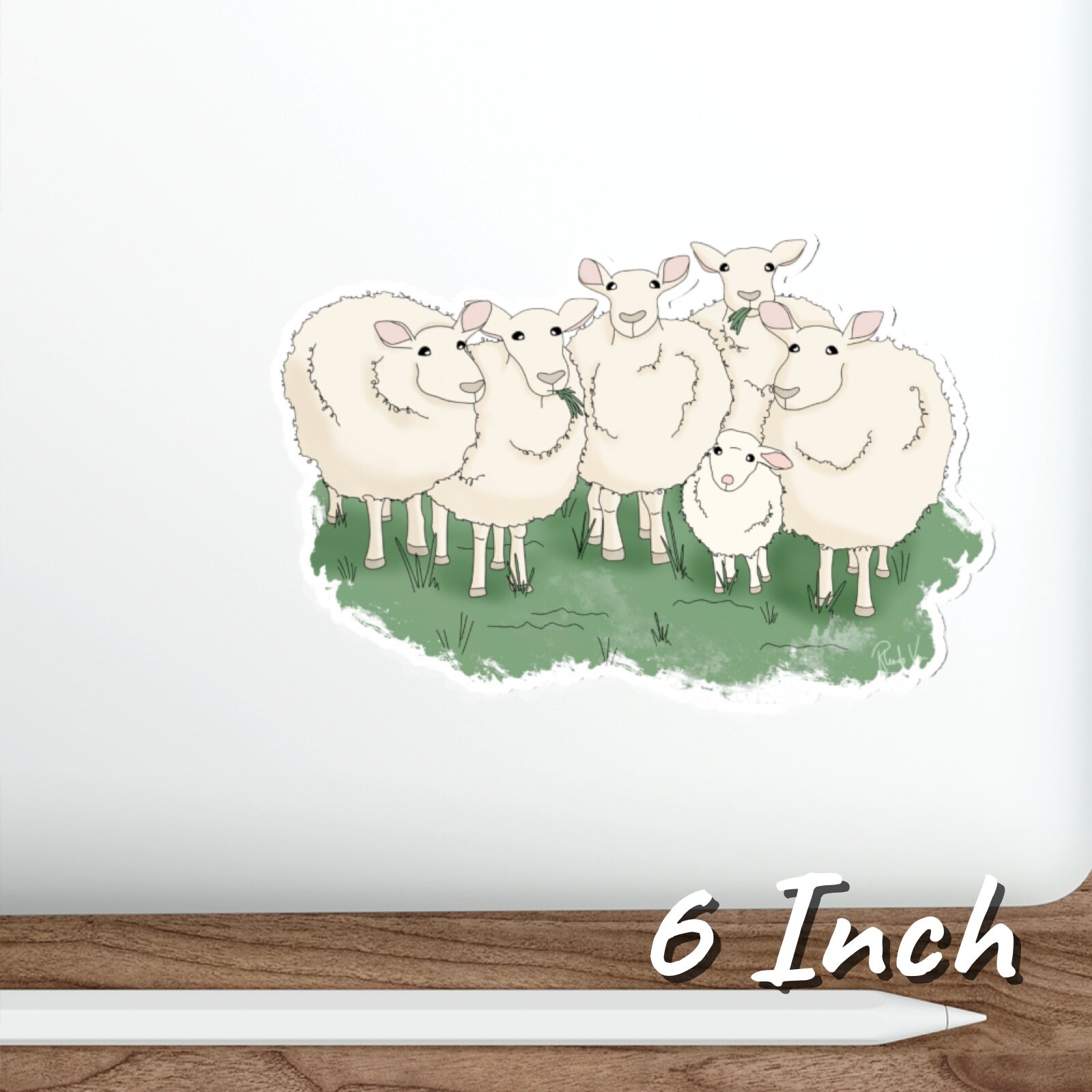 Sheep Decal Vinyl Sheep Sticker Laptop Sticker Water Bottle - Etsy